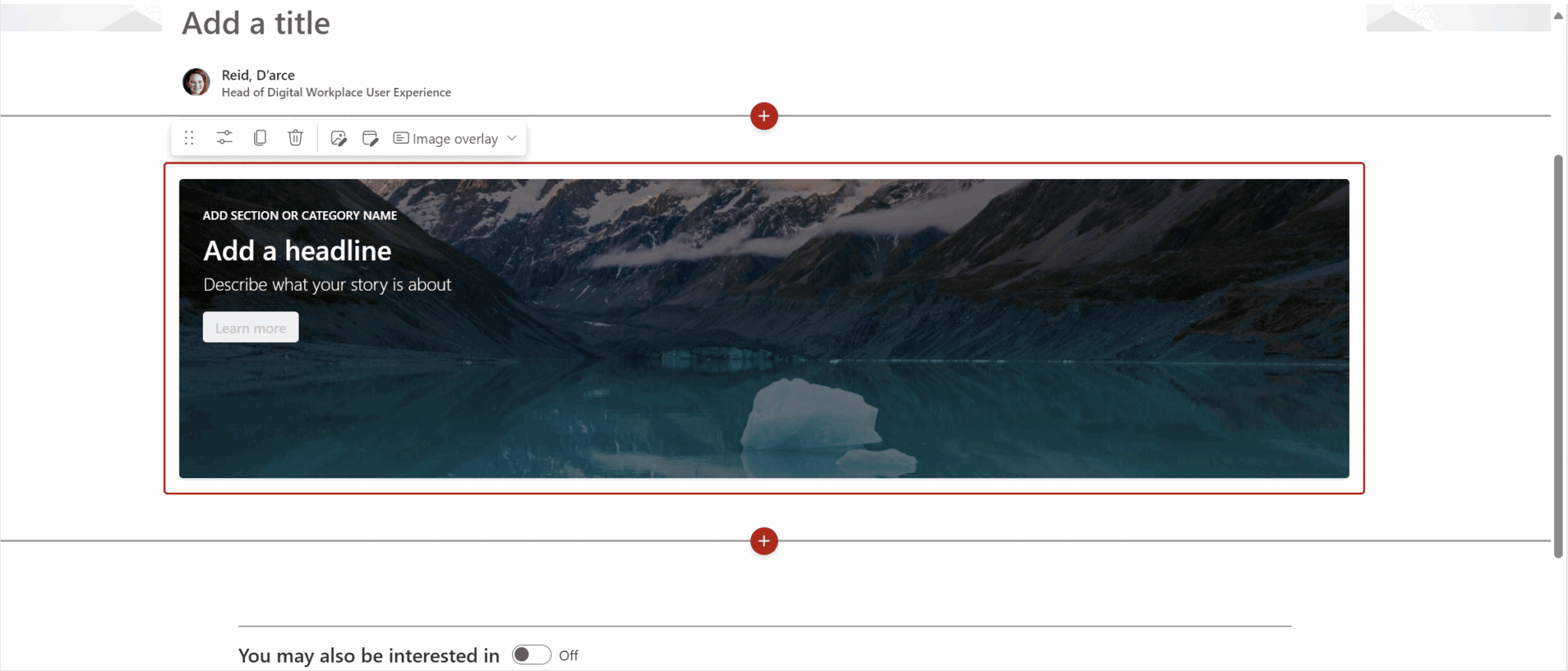 New Editorial Card Webpart Now Available – D'arce Hess's Blog